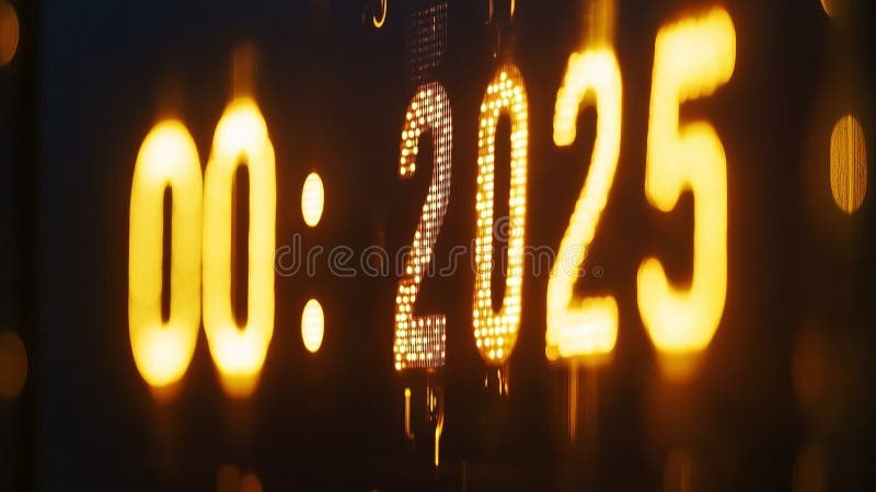 Bright Digital Countdown Timer Displaying Final Moments before Event at ...