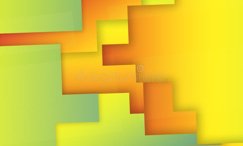 Bright Digital Geometric Shapes Abstract Background Stock Illustration ...