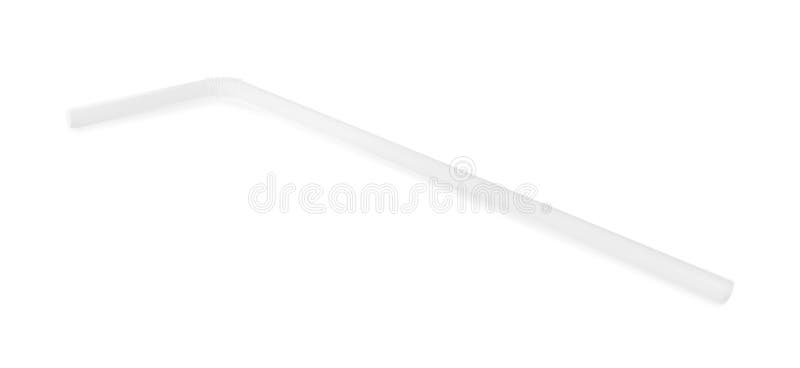 Bright Disposable Plastic Straw Isolated on White Stock Photo - Image ...