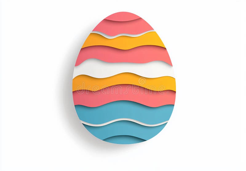 Bright and Diverse Easter Eggs with Copy Space Stock Illustration ...