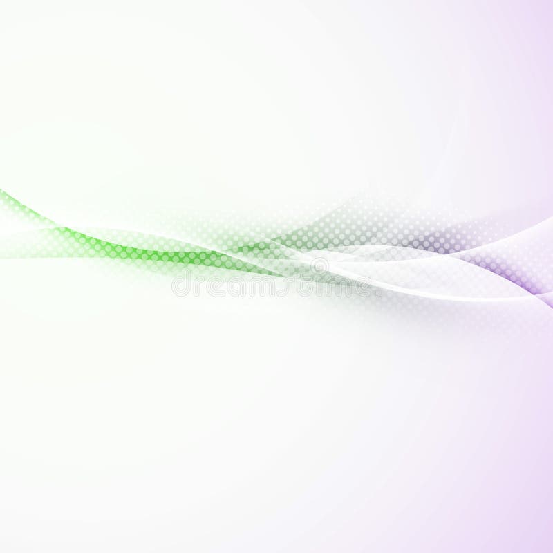 Bright Dotted Abstract Swoosh Wave Border Stock Vector - Illustration ...