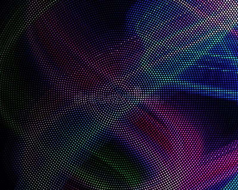 Bright Dynamic Background with Wavy Lines of Circles, Dots. Rounds of ...