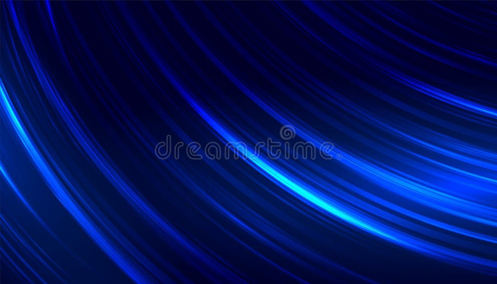 Bright and Dynamic Blue Light Trail Banner for Backdrop Design Stock ...