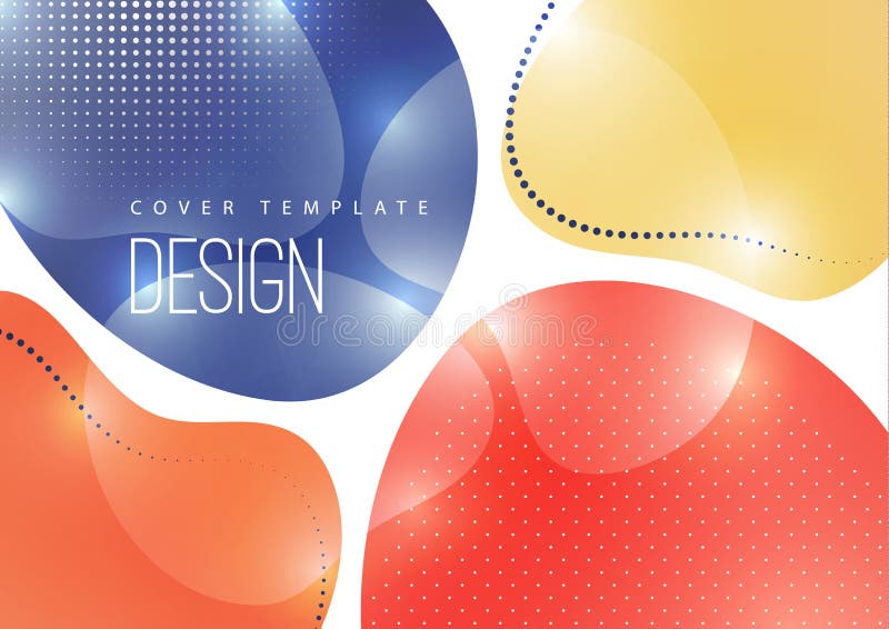 Bright, Dynamic, Smooth Shapes. Colorful Geometric Background Pattern ...