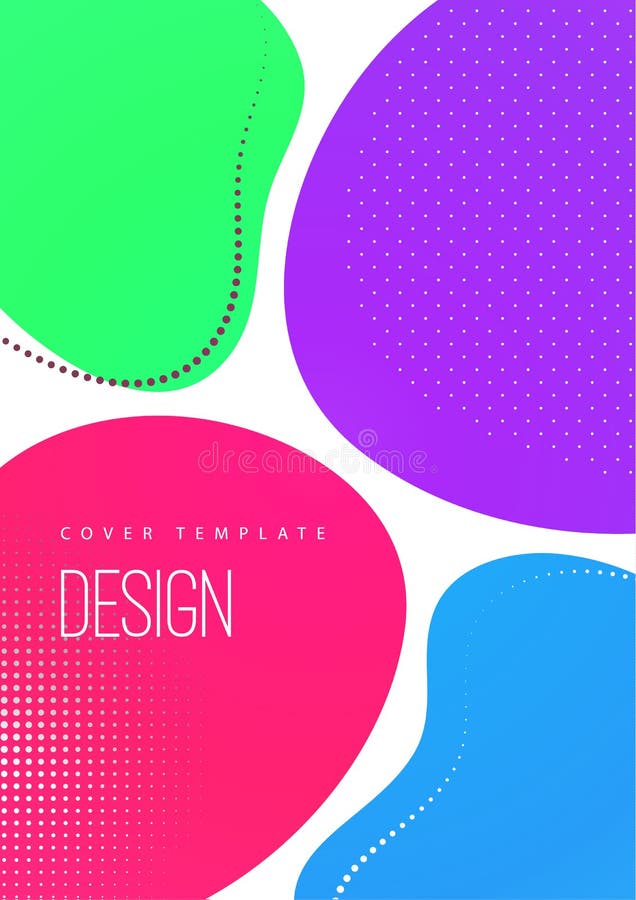 Bright, Dynamic, Smooth Shapes. Colorful Geometric Background Pattern ...