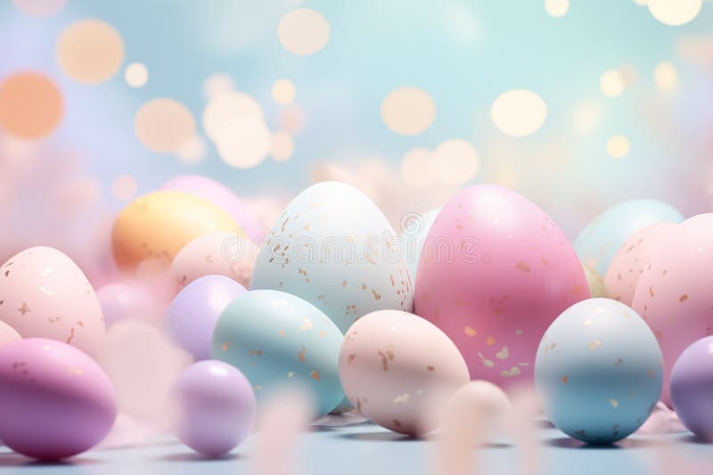 Easter Background, Pastel Colours Stock Illustration - Illustration of ...