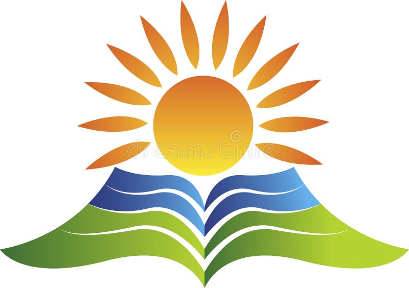 Bright education logo stock vector. Illustration of library - 40198999