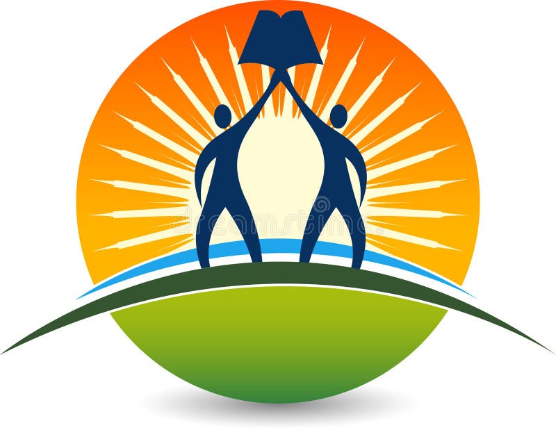 Bright education logo stock vector. Illustration of library - 40198999