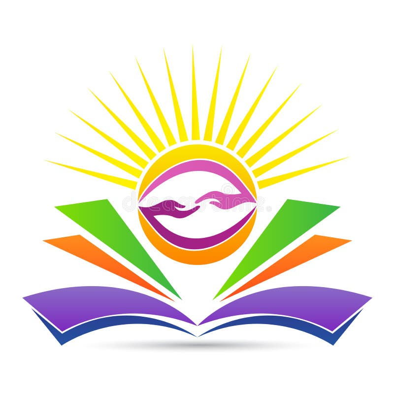 Education Emblem for Bright Friendly Knowledge Sharing Logo Stock ...