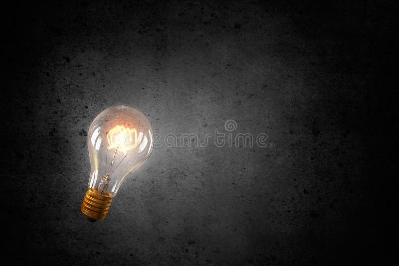 Bright electric bulb stock image. Image of science, vertical - 62794185