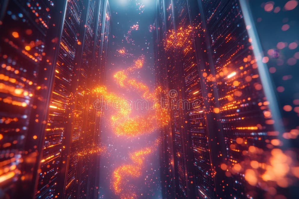 Dynamic Visualization of Data Flow through Vibrant Server Corridors ...