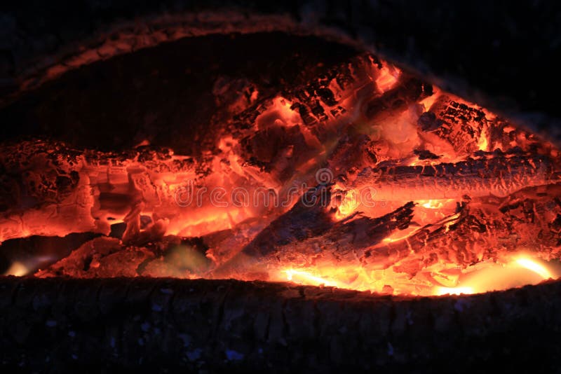 Embers of an extinct fire stock photo. Image of flame - 175648264