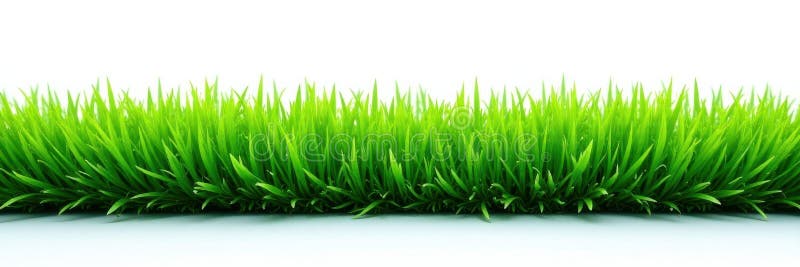 Bright, Emerald Green Grass Patch, Cleanly Cut Against White , Green ...
