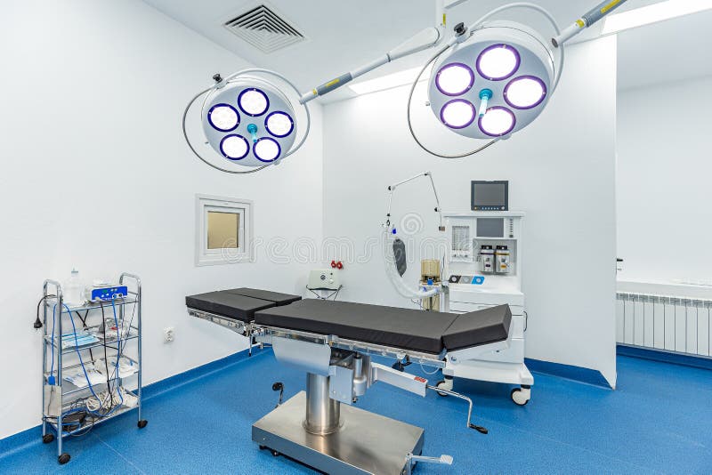 Bright Empty Operating Room Stock Photo - Image of lamp, modern: 202691578