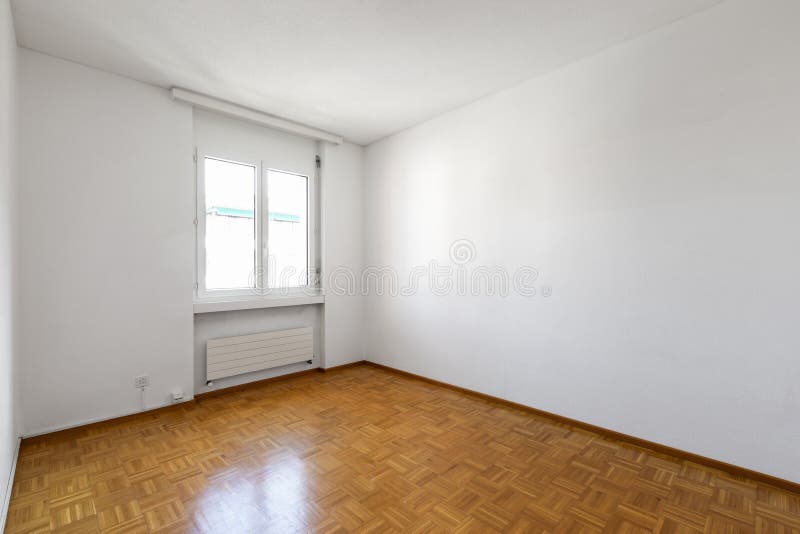Bright Empty Room and Nice Parquet Stock Image - Image of interior ...