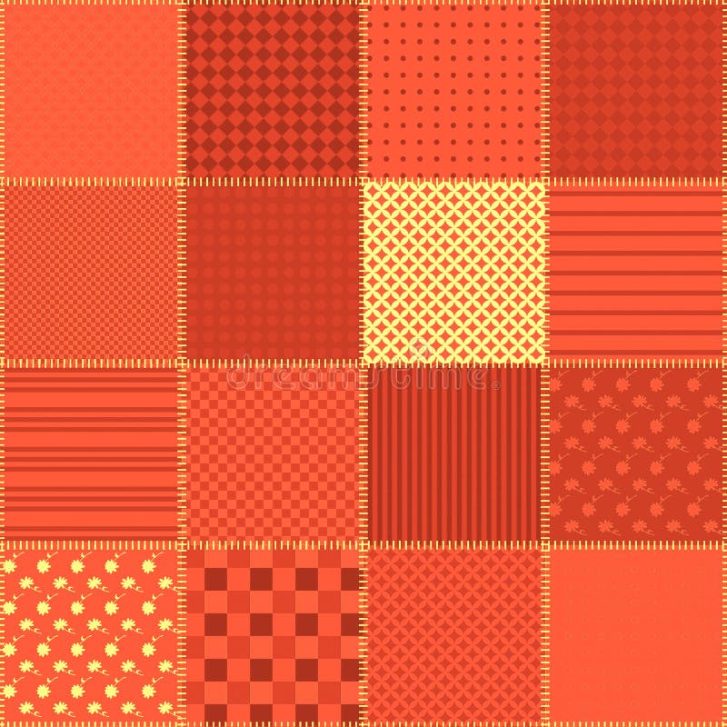 Bright Endless Patchwork Pattern. Stock Vector - Illustration of ethnic ...