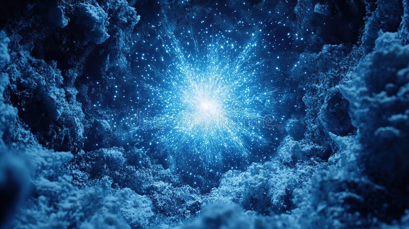 Bright Energy Burst, Cosmic Nebula, Digital Art, Science Background ...