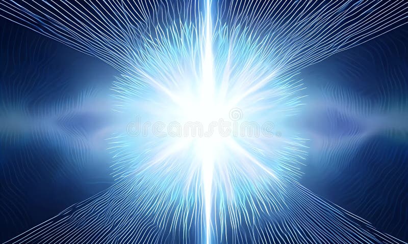 Bright Energy Explosion with Radiating Light Stock Video - Video of ...