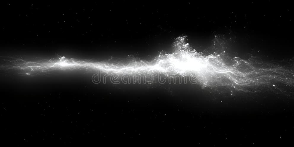 Bright Energy Stream Abstract Background White Light Wave Space Galaxy ...