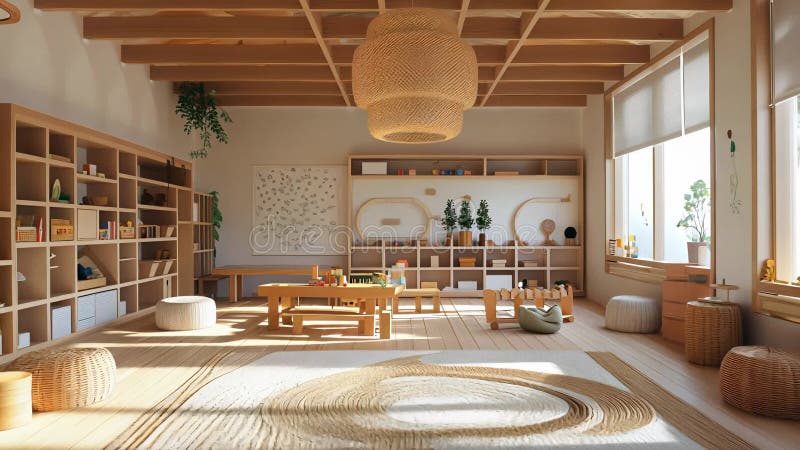 Bright and Engaging Classroom Designed for Early Childhood Education ...