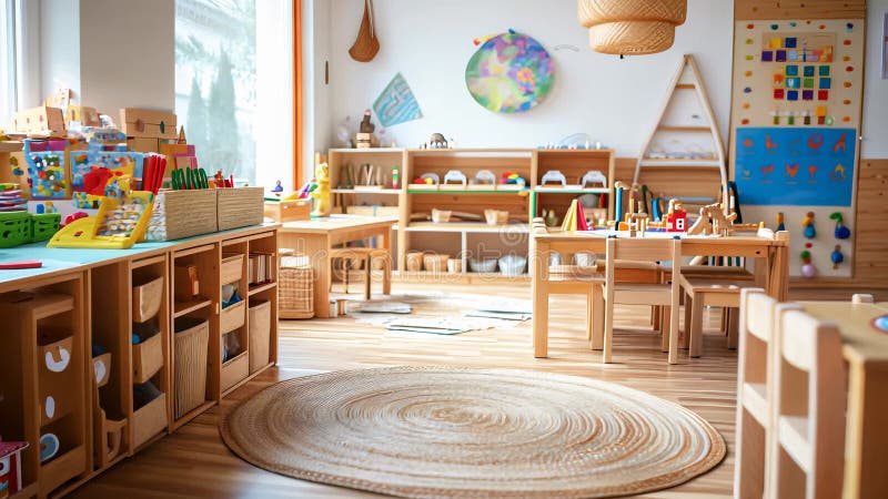 Bright and Engaging Classroom Designed for Early Childhood Education ...