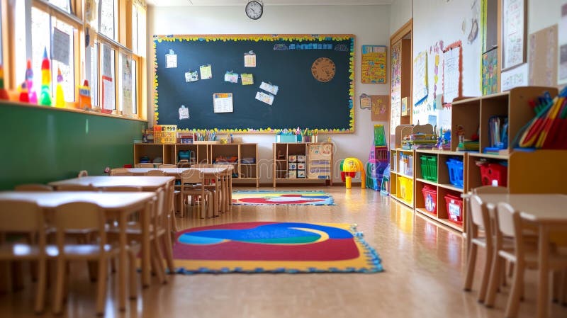 Bright and Engaging Kindergarten Classroom Interior Design a Playful ...