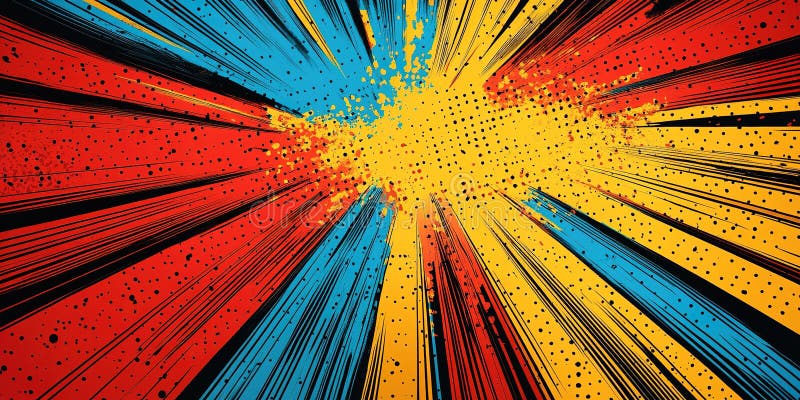 Bright Explosion of Colors Creates a Dynamic Abstract Background with ...
