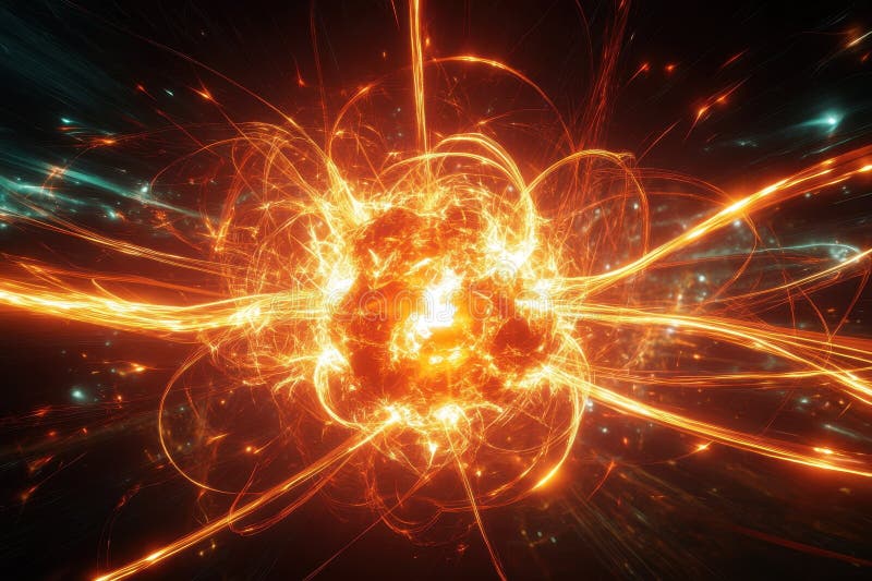 Bright Explosion of Energy and Light in a Cosmic Setting with Vibrant ...