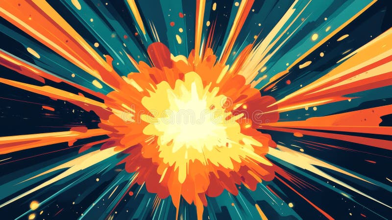 Vibrant Cosmic Explosion Colorful Light Rays Stardust Stock Photos ...