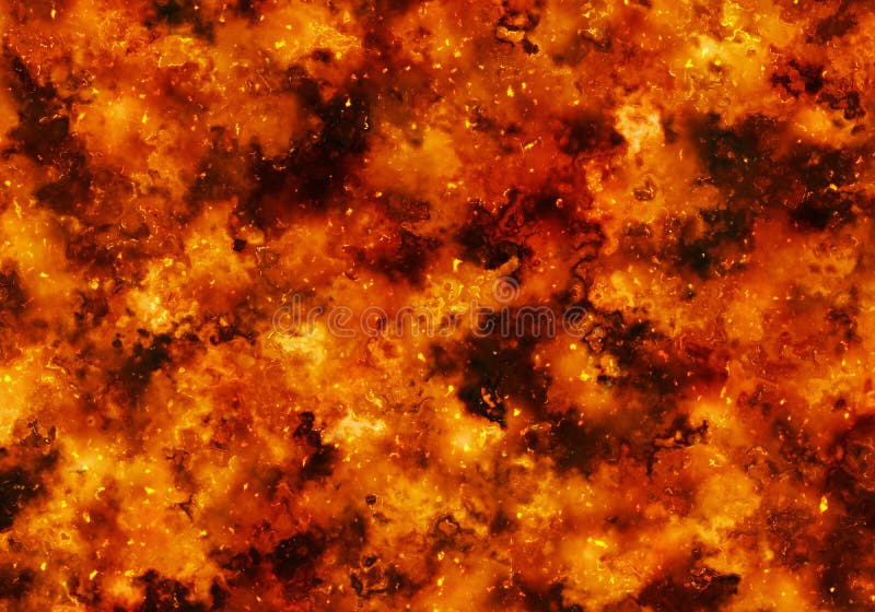 Bright Explosion Fire Burning Background Stock Illustration ...
