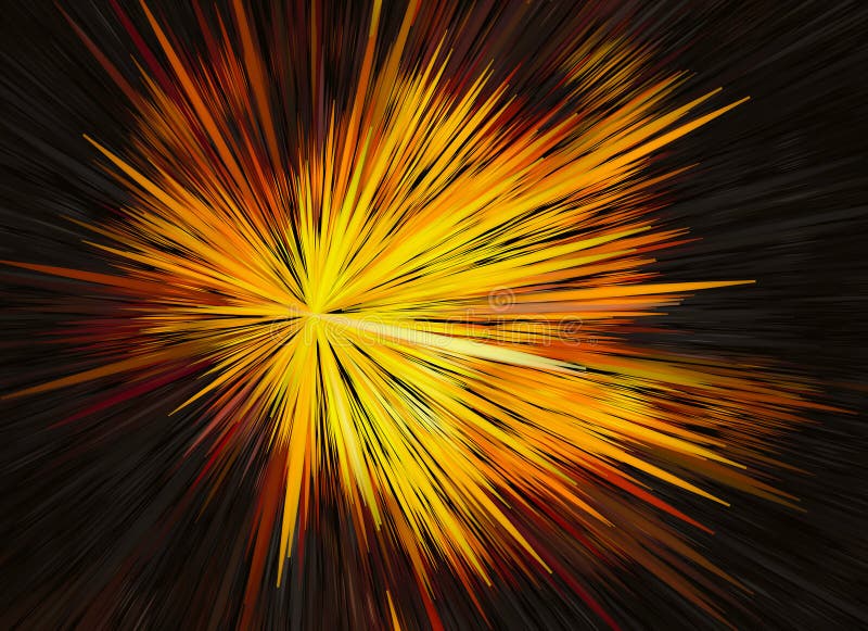 Bright Explosion Fire Speed Burst Background in Space Stock ...