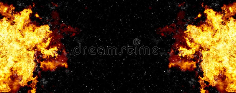 Bright Explosion Flash on a Black Backgrounds. Fire Burst Stock ...