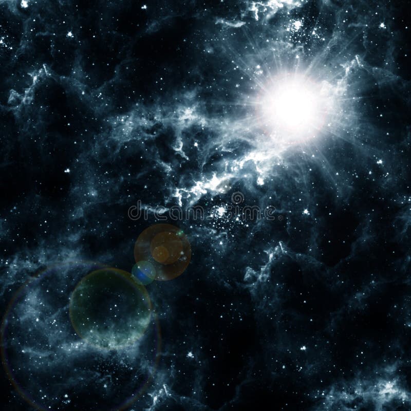 Bright Explosion in the Night Sky Stock Image - Image of spiral ...