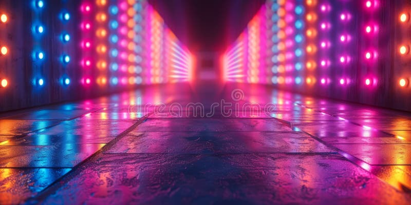 A Bright, Eye-catching Background Using an Assortment of Neon Light ...