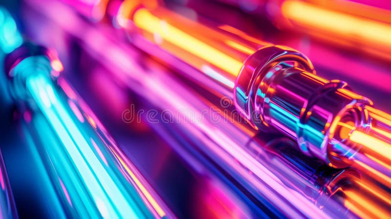 A Bright, Eye-catching Background Using an Assortment of Neon Light ...