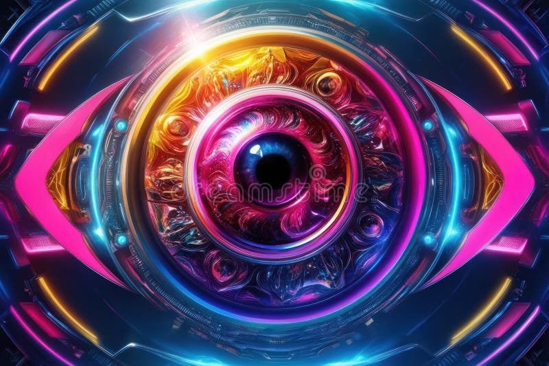 A Bright, Fantastic Eye with an Interesting Design, Creating an ...