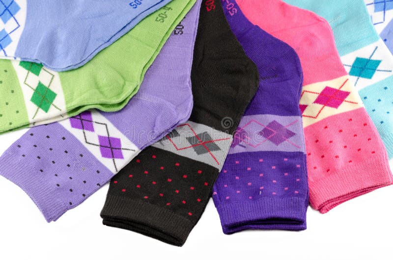 Bright female socks stock photo. Image of cloth, apparel - 38442286