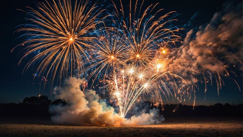 Bright festive fireworks stock image. Image of flash - 321614295