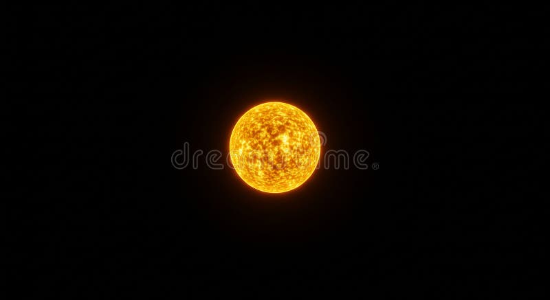 A Bright, Fiery Orange Sphere Resembling the Sun is Centered Against a ...