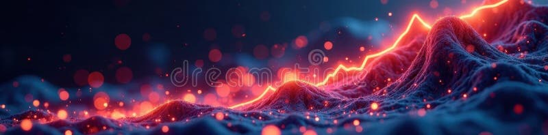 Bright Financial Graph Showcasing Exponential Growth Potential, Upward ...