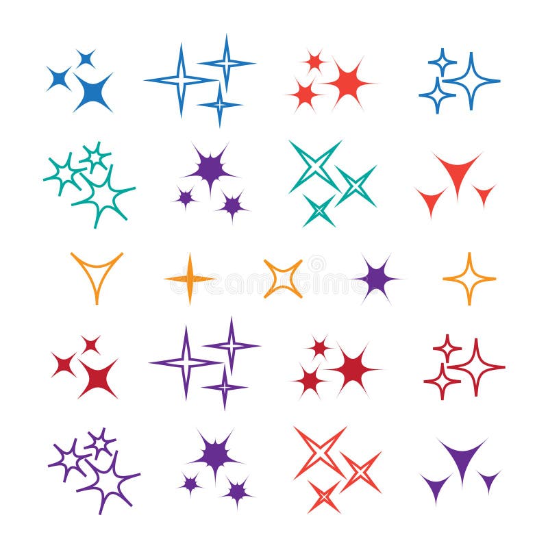 Bright Firework, Decoration Twinkle, Shiny Flash. Sparkle Lights Stock ...