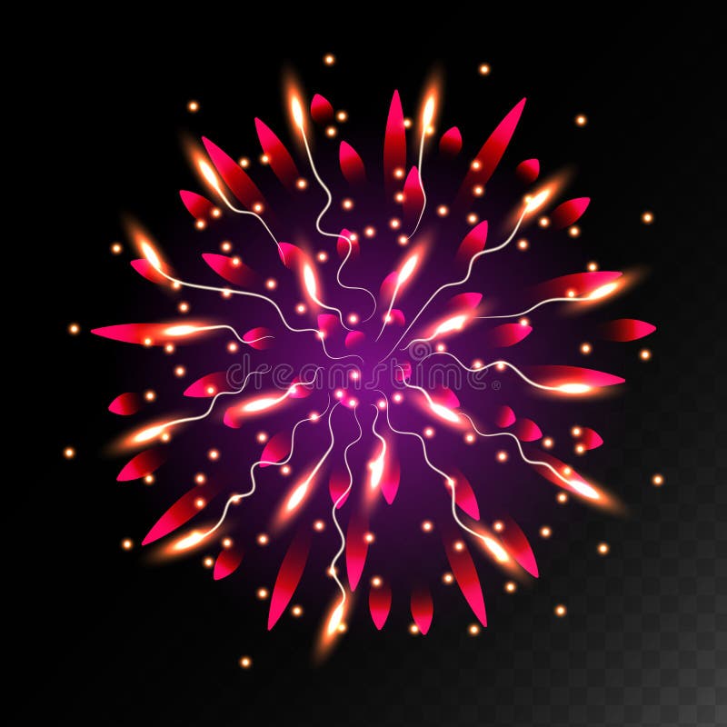 Bright Fireworks Explosions Stock Vector - Illustration of carnival ...