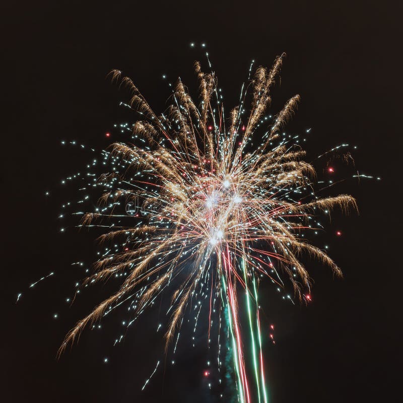 Fireworks Lighting Up the Predawn Sky on Vishu, Traditional Kerala ...