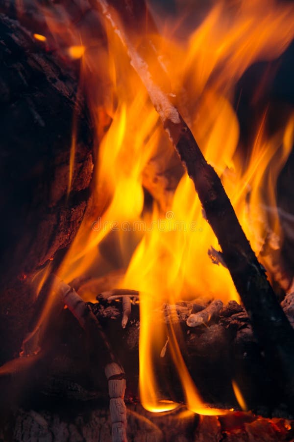 Bonfire closeup stock image. Image of fire, flames, burn - 96016811