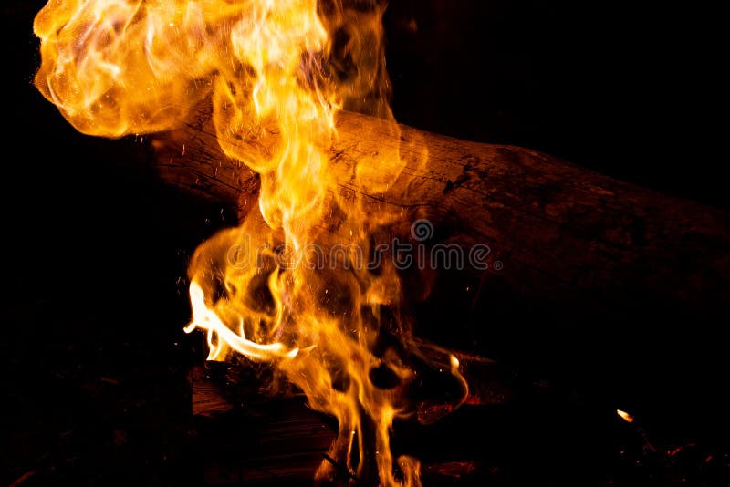 Flame bursts with sparks stock image. Image of sparkle - 277737413