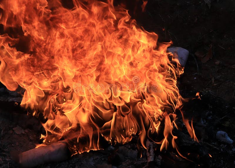 Bright Flame of Wildfire Fire Stock Image - Image of insurance, dead ...