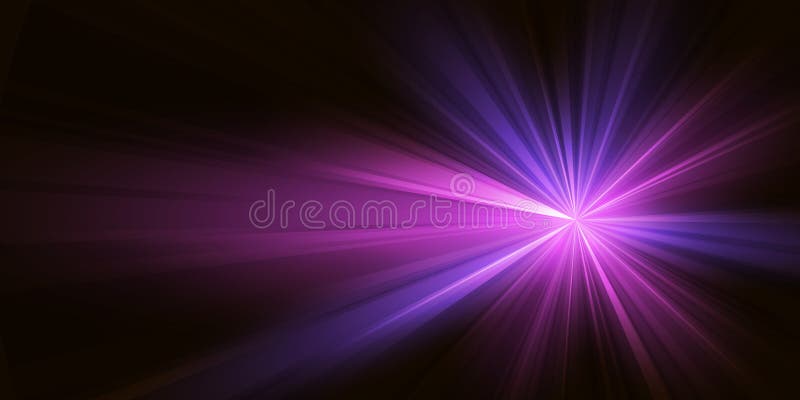 Bright Flash Effect with Rays and Glare. Light Light Blur Effect Stock ...