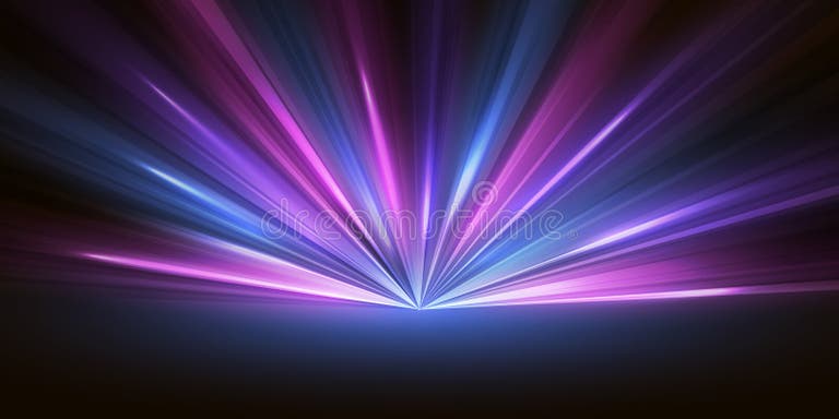 Bright Flash Effect with Rays and Glare. Light Light Blur Effect Stock ...