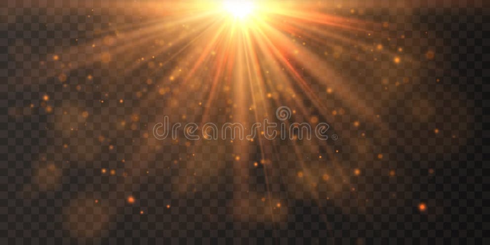Bright Flash Effect with Rays and Glare. Light Light Blur Effect Stock ...