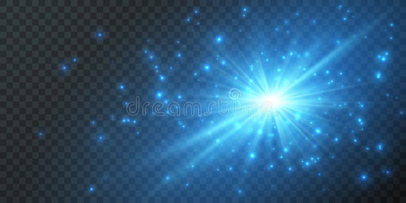 Bright Flash Effect with Rays and Glare. Light Light Blur Effect Stock ...